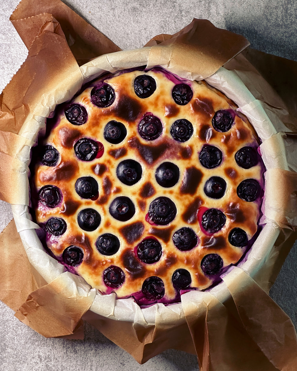 Burnt Yogurt Cheesecake - Blueberries – Artisanal Yogurt
